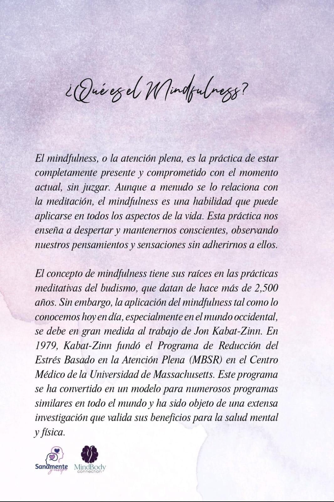 Libro Mindfulness | Sana Mente y Cuerpo